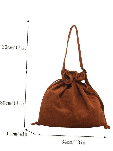 Bag For Love - Drawstring Design Bucket Bag - Women Shoulder Bags ...