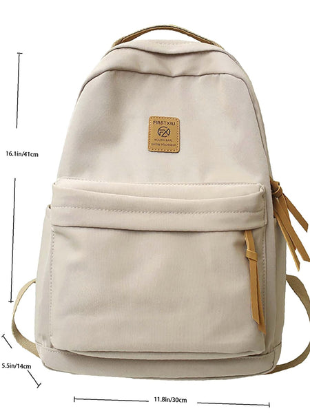 Bag For Love - Letter Graphic Knot Decor Backpack - Women Backpacks ...