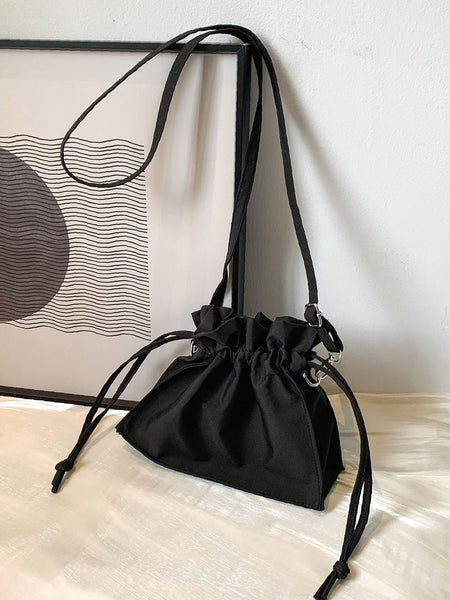 Bag For Love - Drawstring Decor Ruched Bag - Women Crossbody ...